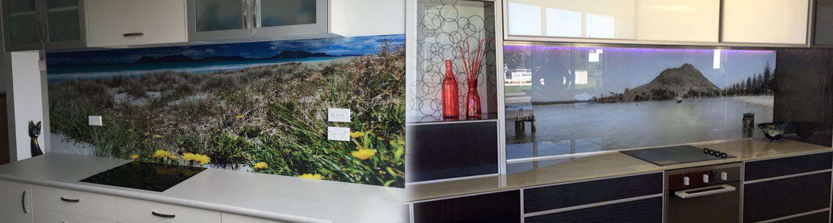 Glass splashbacks Cambridge kitchen splashback Waikato